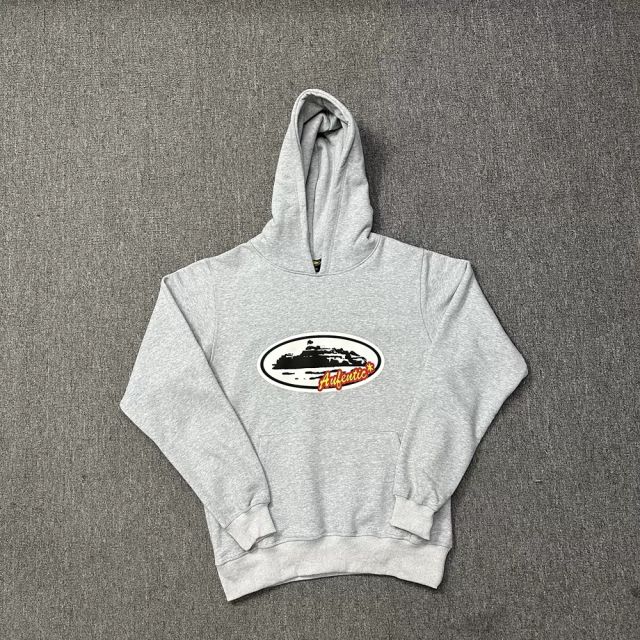 Corteiz Alcatraz Orange Lettering Hoodie