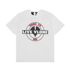 Vlone Born to Die Letters tee White Black