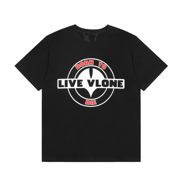 Vlone Born to Die Letters tee White Black