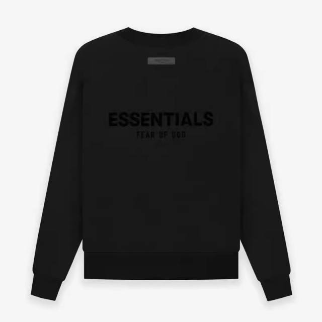 ESSENTIALS Flocked Print Hoodie / Crewneck