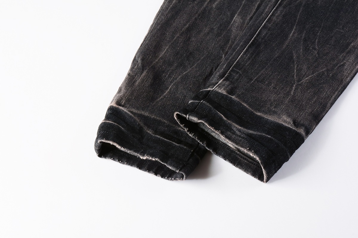 [Best Quality]1:1 Rust-colored Wash Water Jeans