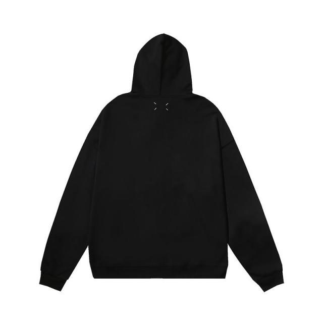MM6 Basic Zip Hoodie Black