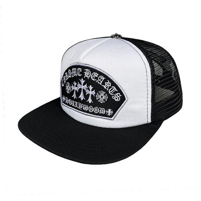 CH Three Crosses Cap Black White