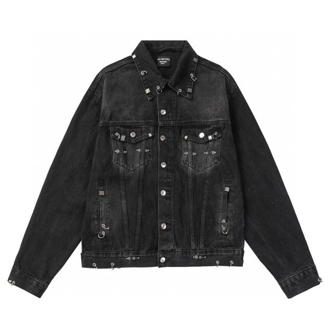 BLCG Clasp Jean Jacket Black