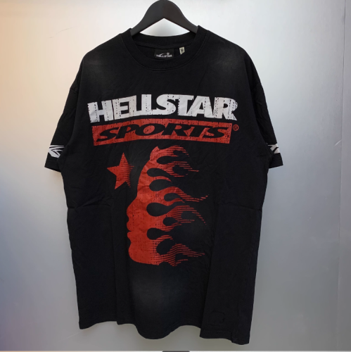 Hellstar Attacks T-Shirt Vintage Black