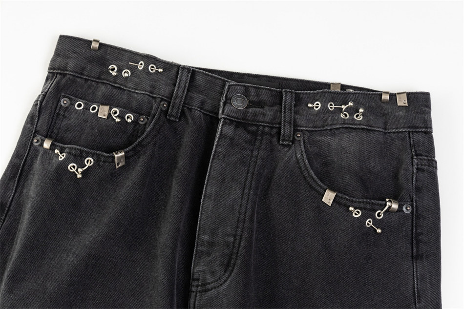 BLCG Letter Barrage Denim Jeans Style 2