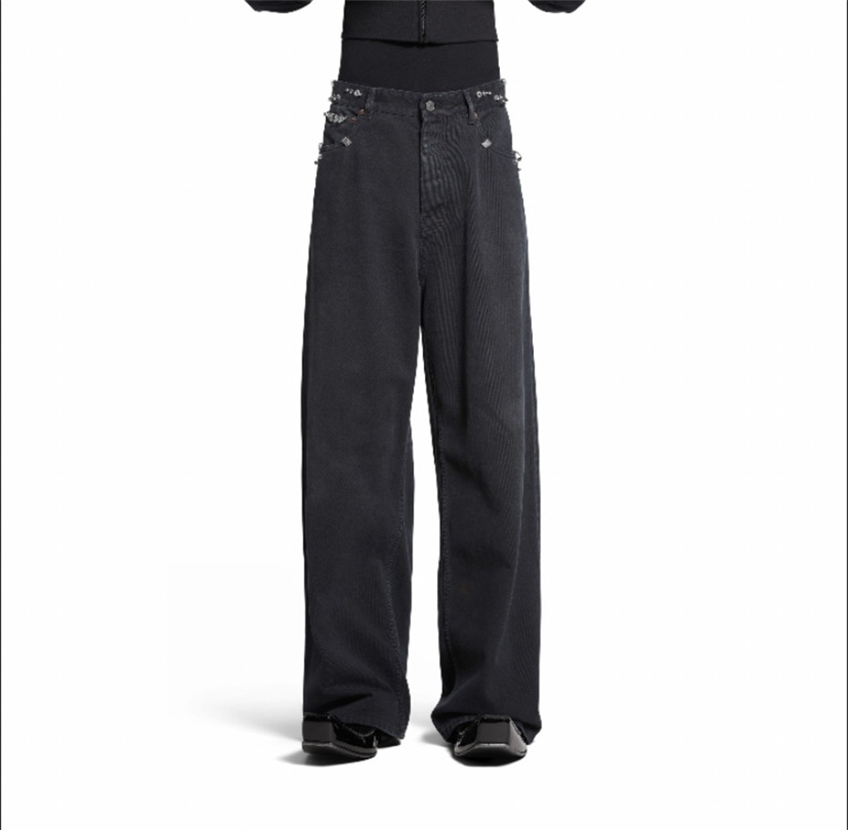 BLCG Letter Barrage Denim Jeans Style 2