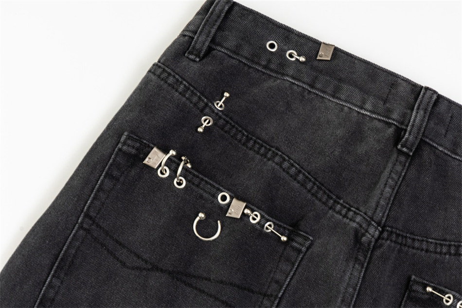 BLCG Letter Barrage Denim Jeans Style 2