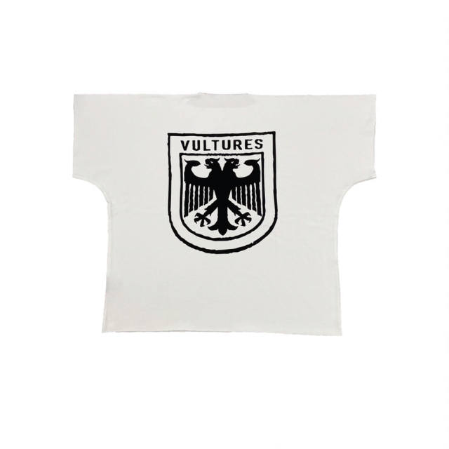 Yeezy x Gosha Kanye Vultures Russian Black Dog Gray T-Shirt Oversized