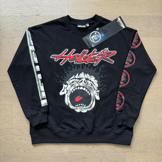 Hellstar Studios Records Crewneck Grey