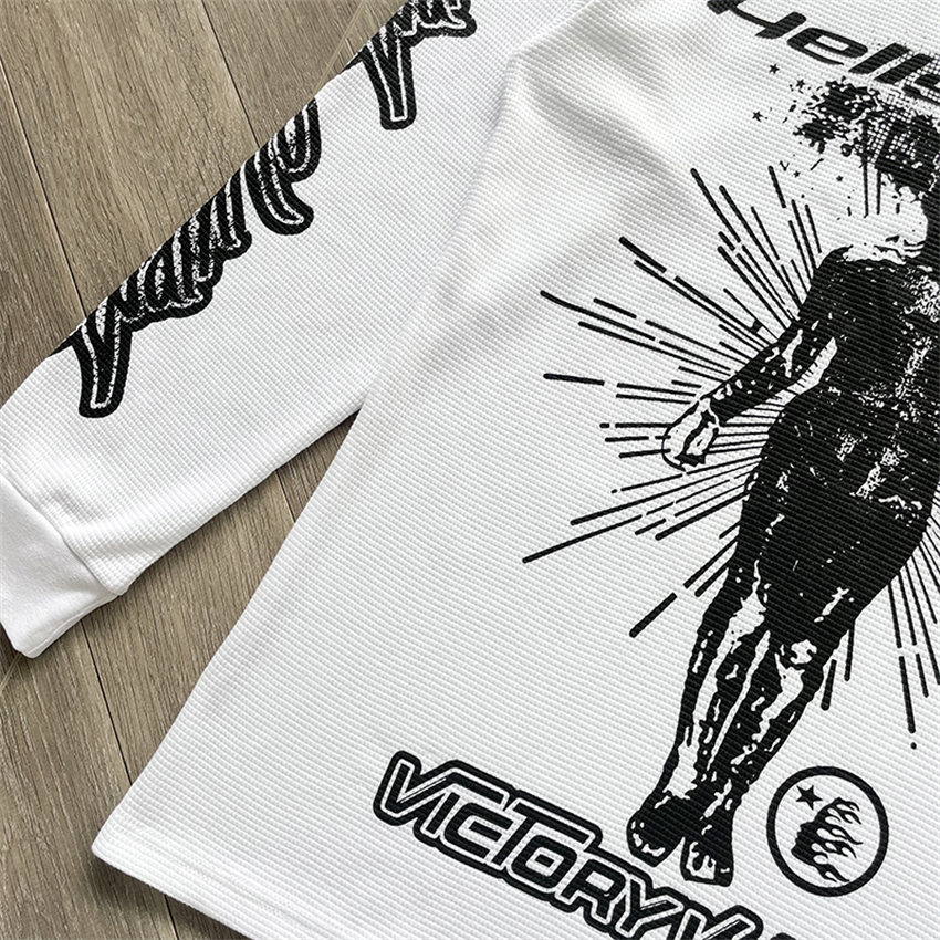 Hellstar Human Skeleton Long Sleeve White