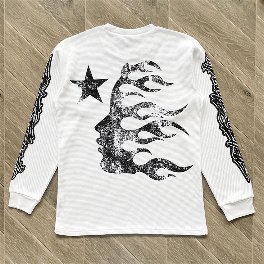 Hellstar Human Skeleton Long Sleeve White