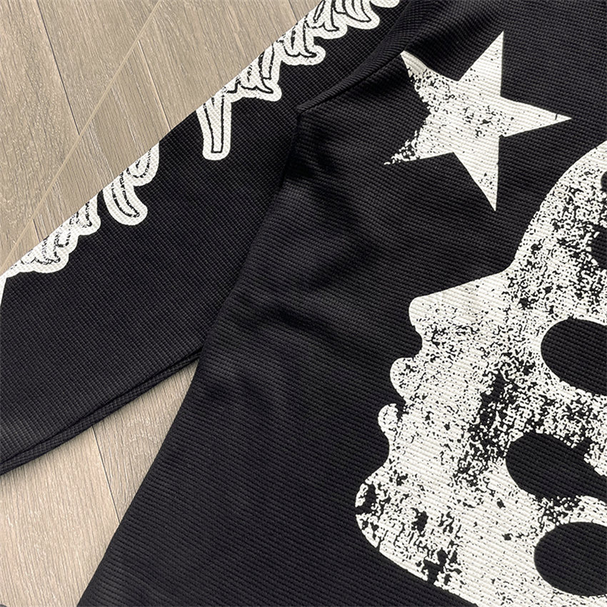 Hellstar Human Skeleton Long Sleeve White