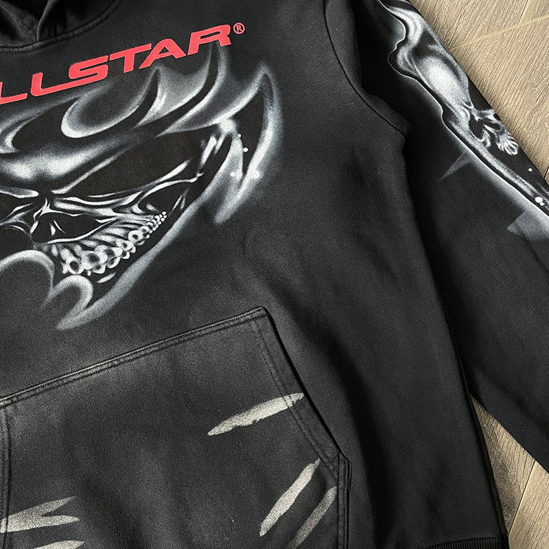 Hellstar starfish printing black suit