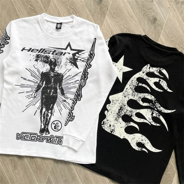 Hellstar Human Skeleton Long Sleeve White