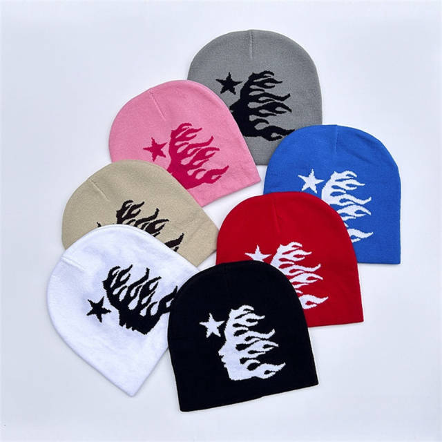 Hellstar Classic Logo Jacquard Outdoor Cold beanie 7 colors