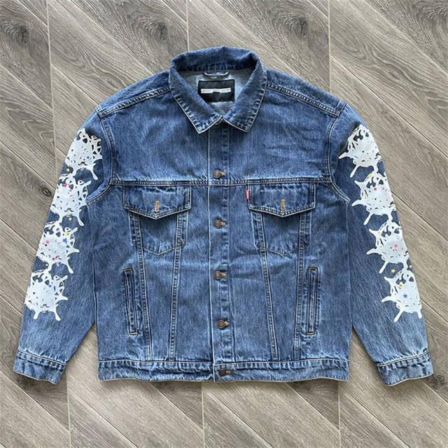 Spider Worldwide denim jean jacket