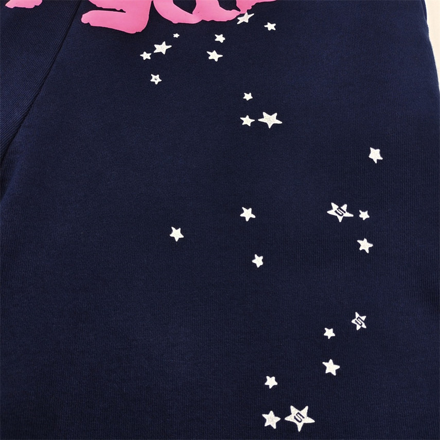 Sp5der Atlanta Stars Black Hoodie Pants Tracksuit