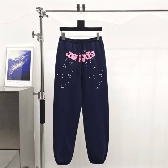 Sp5der Atlanta Stars Black Hoodie Pants Tracksuit