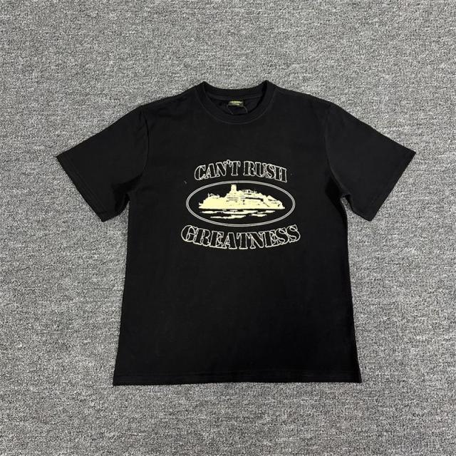 Corteiz Gun Lettering Tee White Black