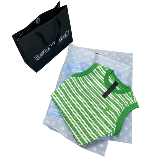 1:1 quality CH 27999135 Embroidered Sword Stripe Short Sleeve Vest 3 ...