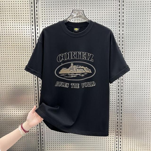 Corteiz Gun Lettering Tee White Black