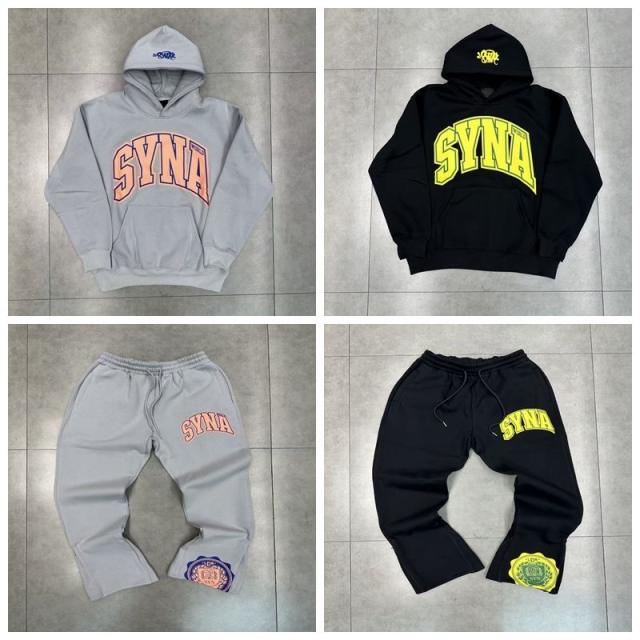 Syna World Drill Style Foaming Print Sweatshirt Pants