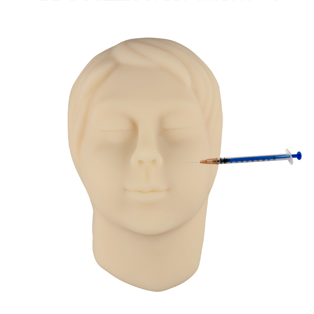 Silicone Injection Mannequin Face Model for Practice Customized with Logo