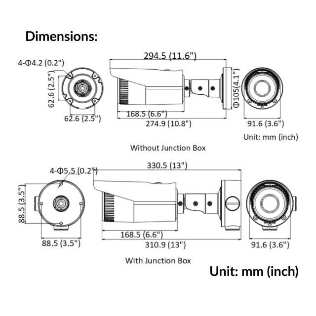 Hik-vision 2MP IR VF Bullet Network Camera DS-2CD2621G0-IZS