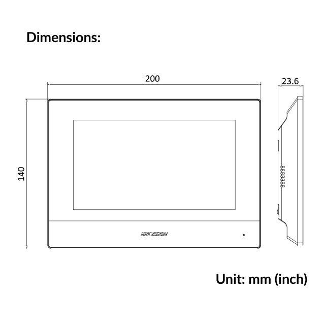 Hik-vision KH6 Series IP-Based Indoor Station DS-KH6320-WTE1