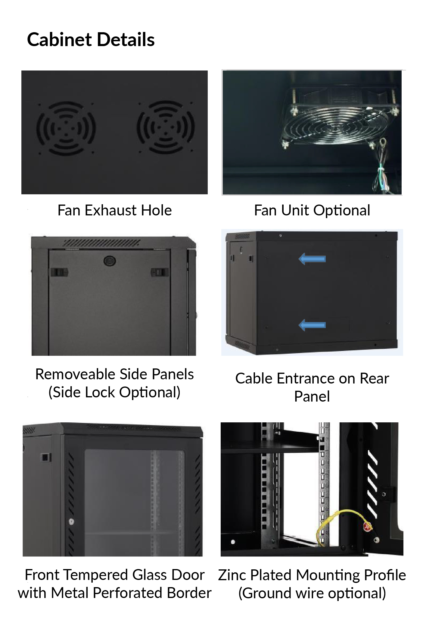 6U Wall Mount Network Cabinet Rack-WM6406
