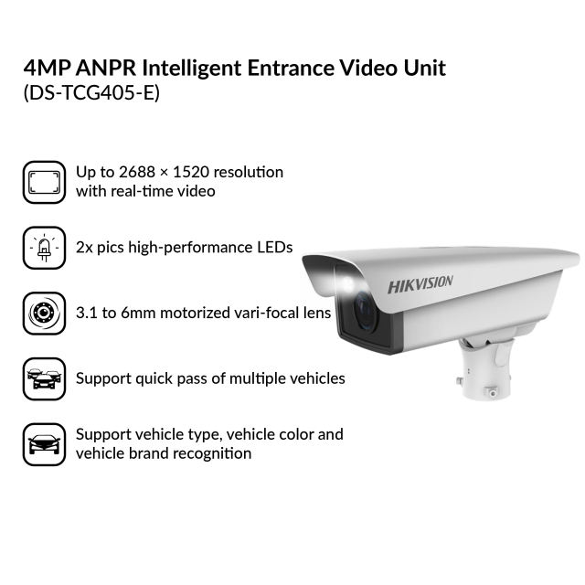 4MP ANPR Intelligent Entrance Video Unit
