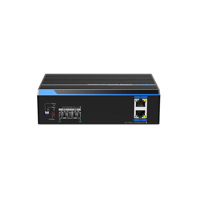 Industrial 2-Port Gigabit+2*SFP Unmanaged Switch(12-48V) | UTP7202GE-POE