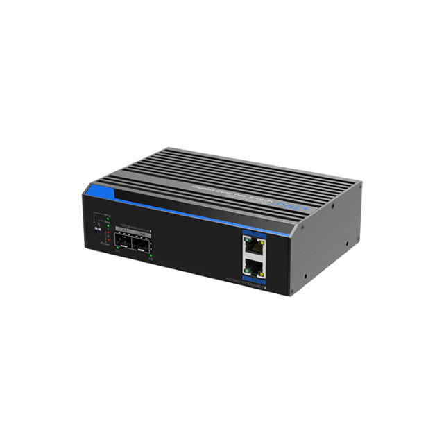 Industrial 2-Port Gigabit+2*SFP Unmanaged Switch(12-48V) | UTP7202GE-POE