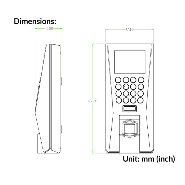 Biometric Fingerprint Reader | F18