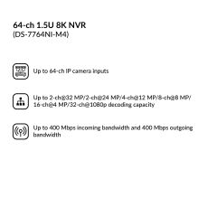 64-ch 1.5U 8K NVR | DS-7764NI-M4