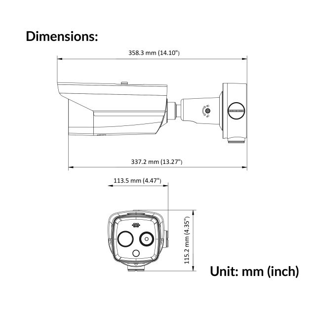 Temperature Screening Thermographic Thermal & Optical Bi-Spectrum ...