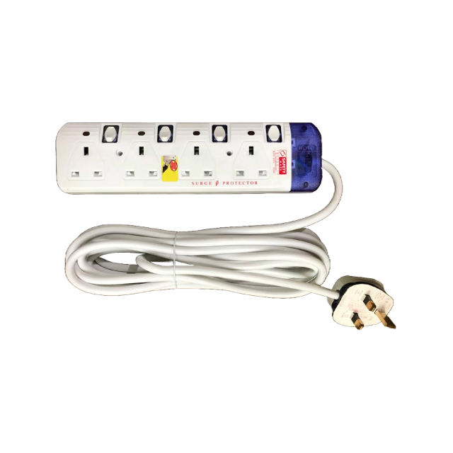 PSE 4 Way Extension Socket with Surge 3 Meter | VIS698-S8384-3