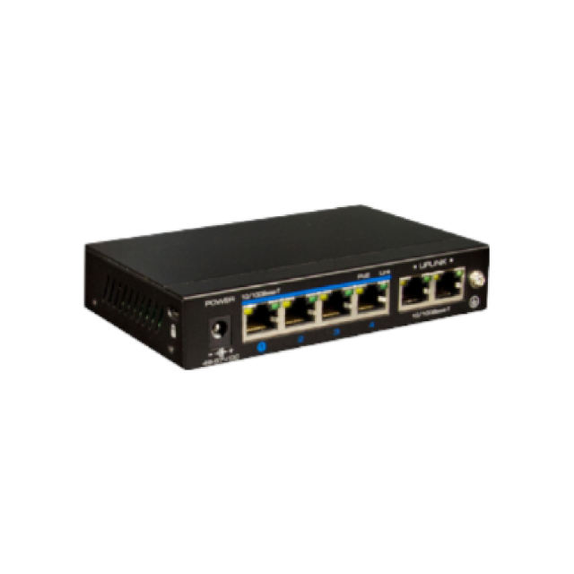 4 Ports PoE Ethernet Switch | UTP3-SW04-TP60(V2)