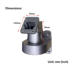 Face Terminal Wall Mount Bracket