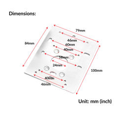 Face Terminal Wall Mount Bracket