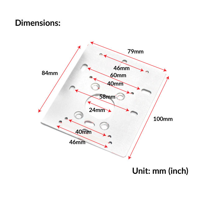 Face Terminal Wall Mount Bracket
