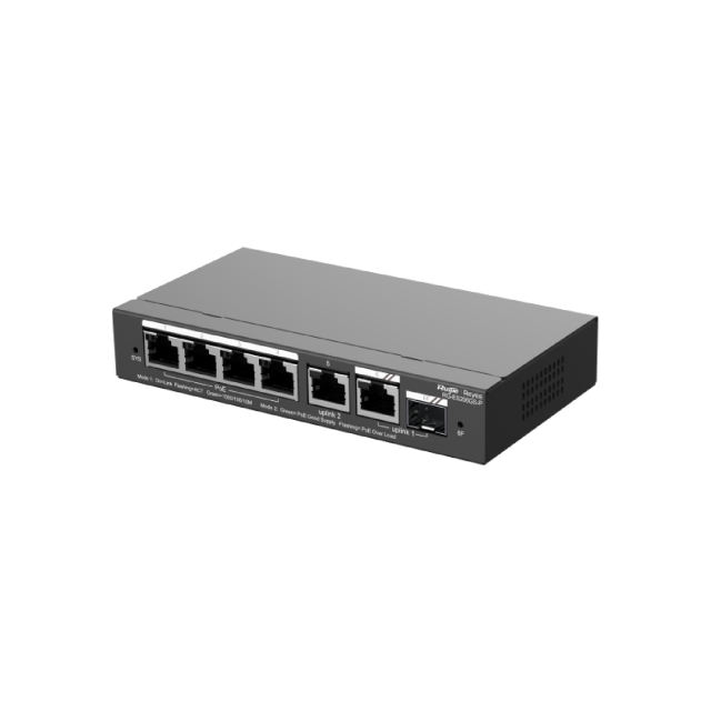 6-Port Gigabit Smart Cloud Managed PoE Switch (Ruijie) | RG-ES206GS-P