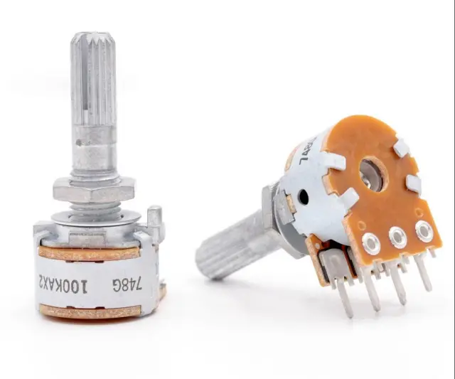 Original Japan ALPS RK16 stereo potentiometer 2X 50KA 2X 100KA