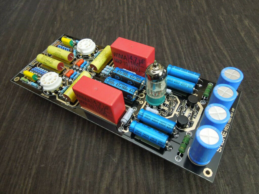 HiFi RIAA Phono Preamplifier Tube Stereo Preamp Board DIY Kit for MM ...