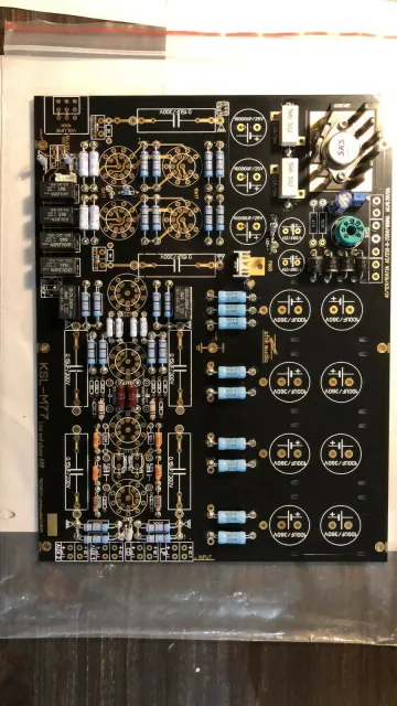 Hifi Tube Stereo Pre-Amplifier kit Phono Preamp DIY Kit Turntable Amp ...