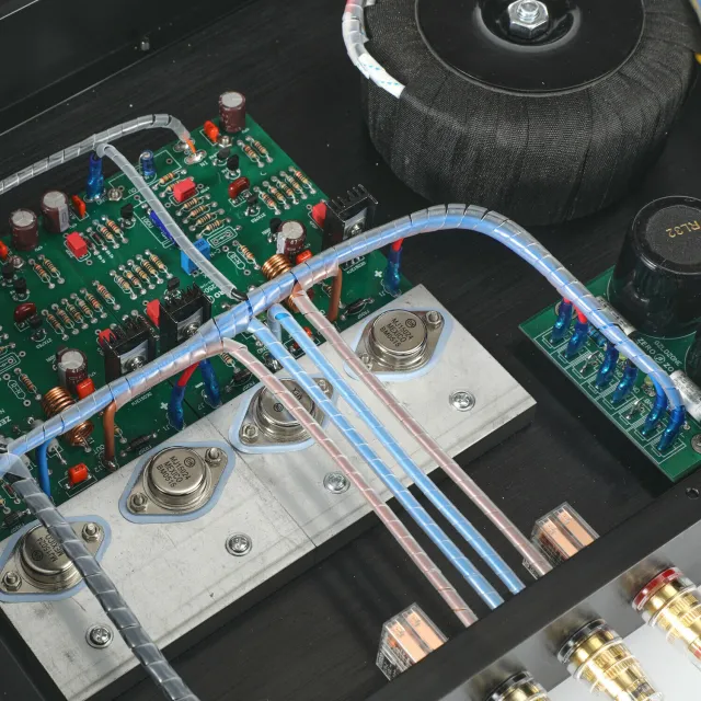 Finished power amplifier base on NAIM NAP250 amp circuit 80W +80W with ...