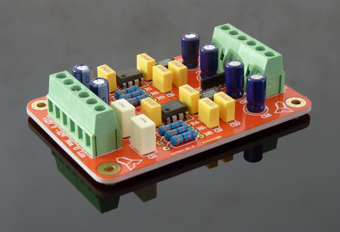 SSM2142 unbalanced RCA signal to balanced XLR signal board
