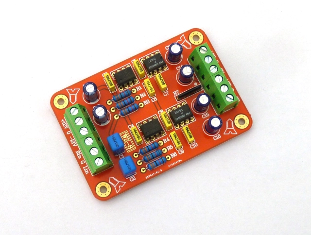 SSM2142 unbalanced RCA signal to balanced XLR signal board