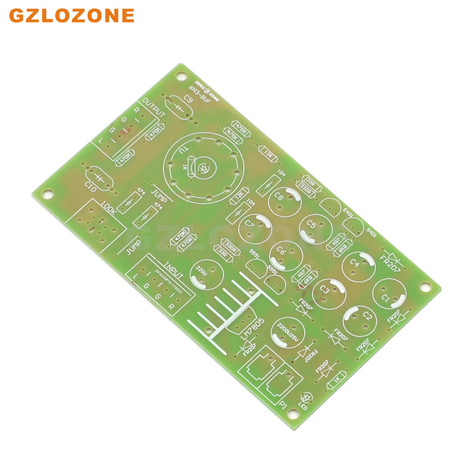 ZEROZONE 6N3(5670) Tube Buffer Preamplifier Bare PCB